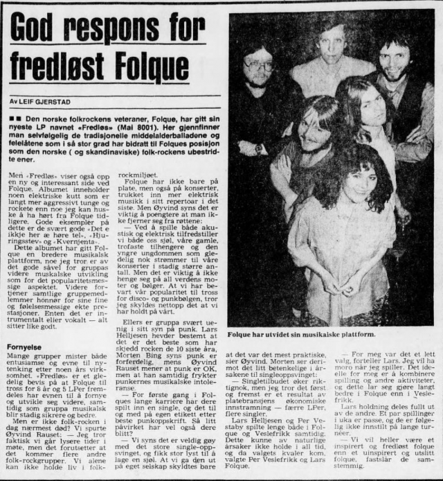 God respons for fredløst Folque - Leffes Lab